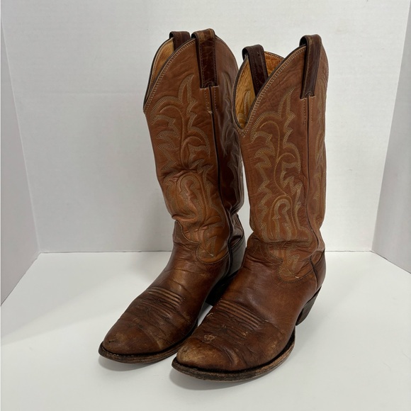Justin Boots | Other | Justin Mckayla Brown Leather Western Cowboy ...